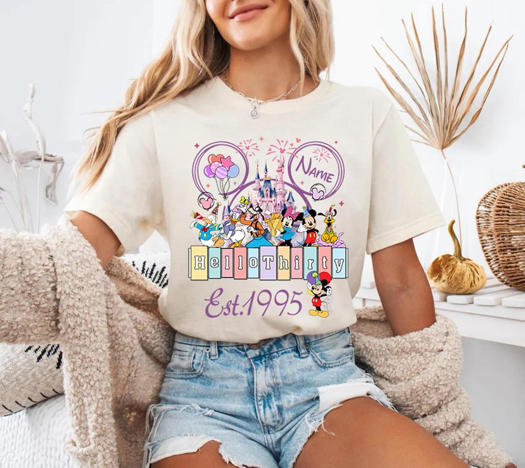 Personalized Disneyland 30th Birthday Shirt, Mickey and Friends Shirt ...