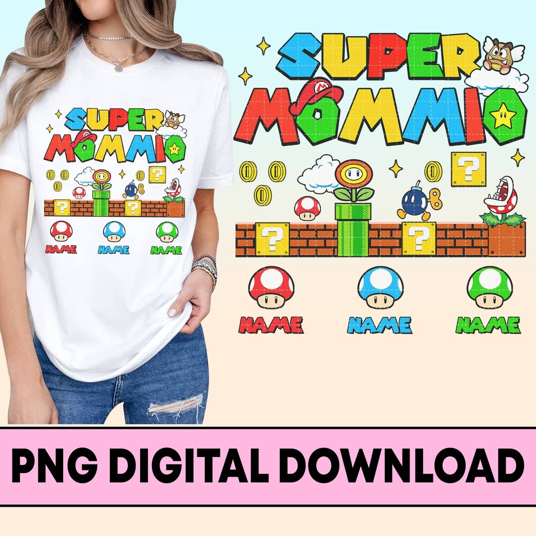 Personalized Super Mommio Png, Custom Name Super Mommio Png, Super ...