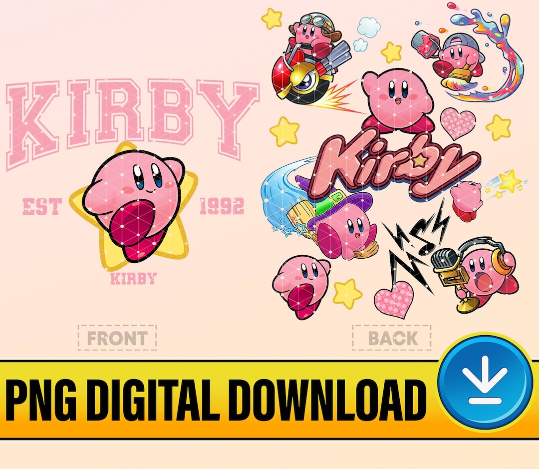 Lindo Kirby Png, Kirby Videojuego Png, Kirby Rosa Png, Kirby Cumpleaños ...