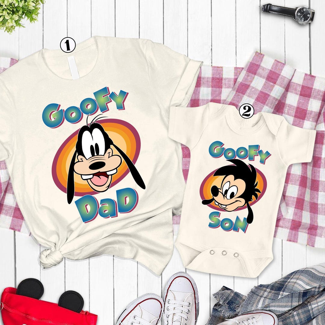 Goofy Movie Goofy Dad Goofy Son Shirt, Disneyland Dad and Son Shirt ...