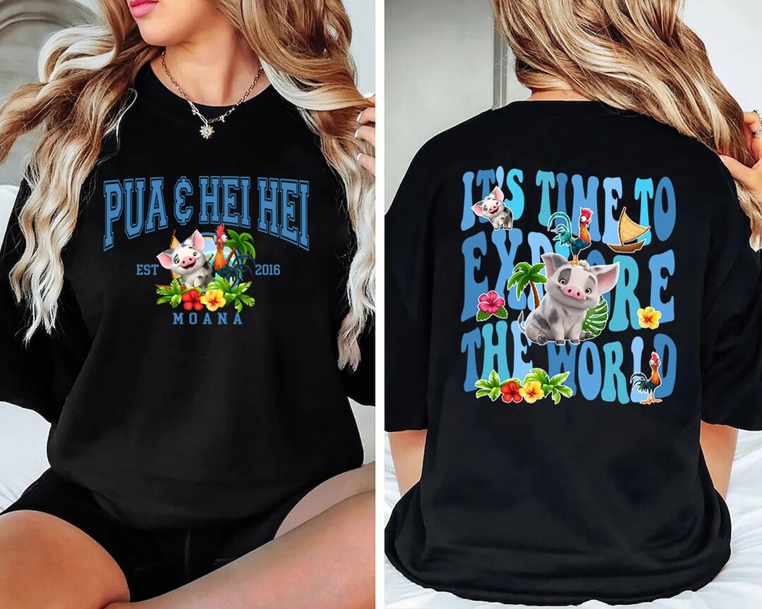 Two-sided Moana Pua Hei Hei Tropical Floral It's Time to Explore the ...