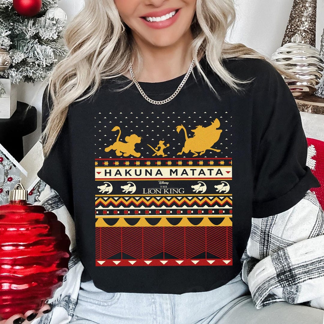 Disneyland the Lion King Hakuna Matata Christmas Sweatshirt, Simba ...