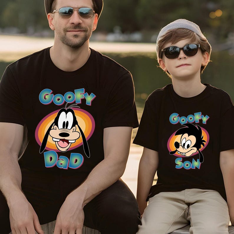 Goofy Movie Goofy Dad Goofy Son Shirt, Disneyland Dad and Son Shirt ...