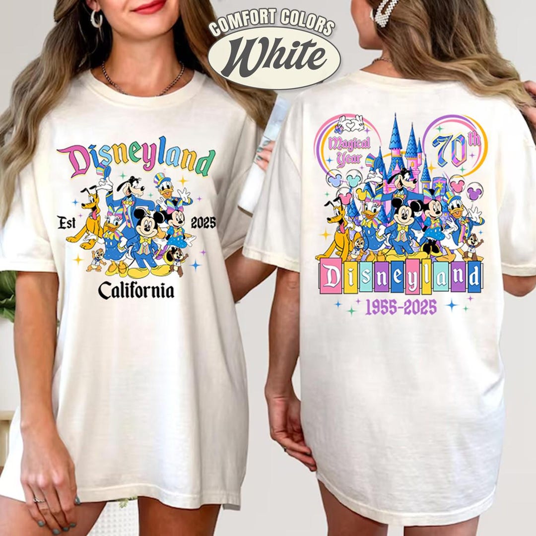 Comfort Colors Disneyland 70th Anniversary Shirt, Disneyland Castle ...