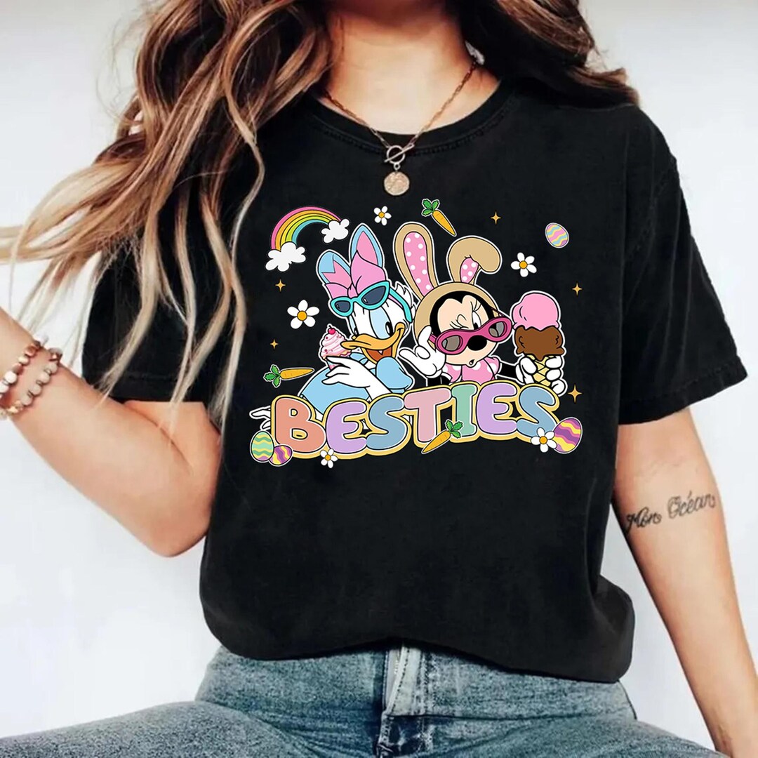 Minnie Daisy Besties Happy Easter Shirt, Disneyland Girl Trip Shirt ...