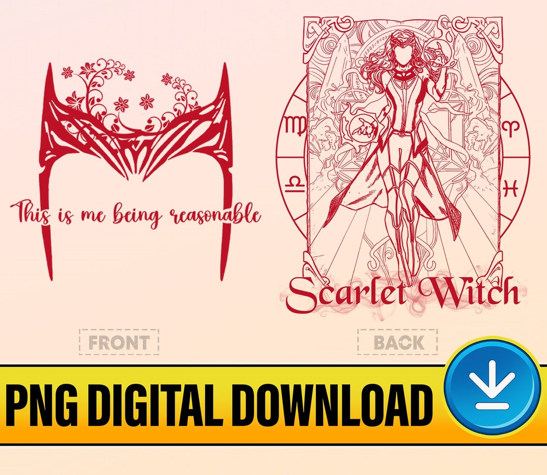 Wanda Maximoff Png, Maximoff 1989 Png, Maximoff Png, Superhero Tee ...