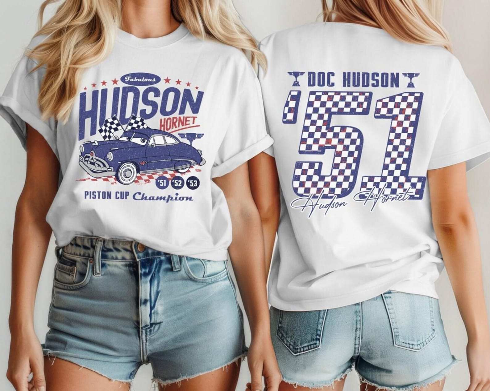 Vintage Doc Hudson 51 the Fabulous Hudson Hornet Cars Movie Shirts ...