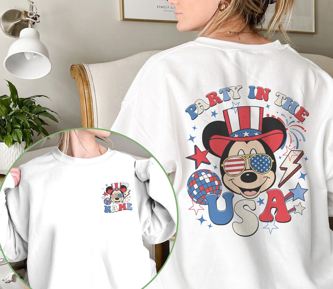 Personalized Mickey Mouse 4th of July Shirt, Disneyland Mickey Happy ...