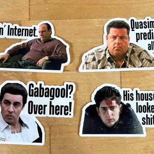 Sopranos Quotes Stickers Series 3 3 Glossy Vinyl Stickers tony Soprano ...