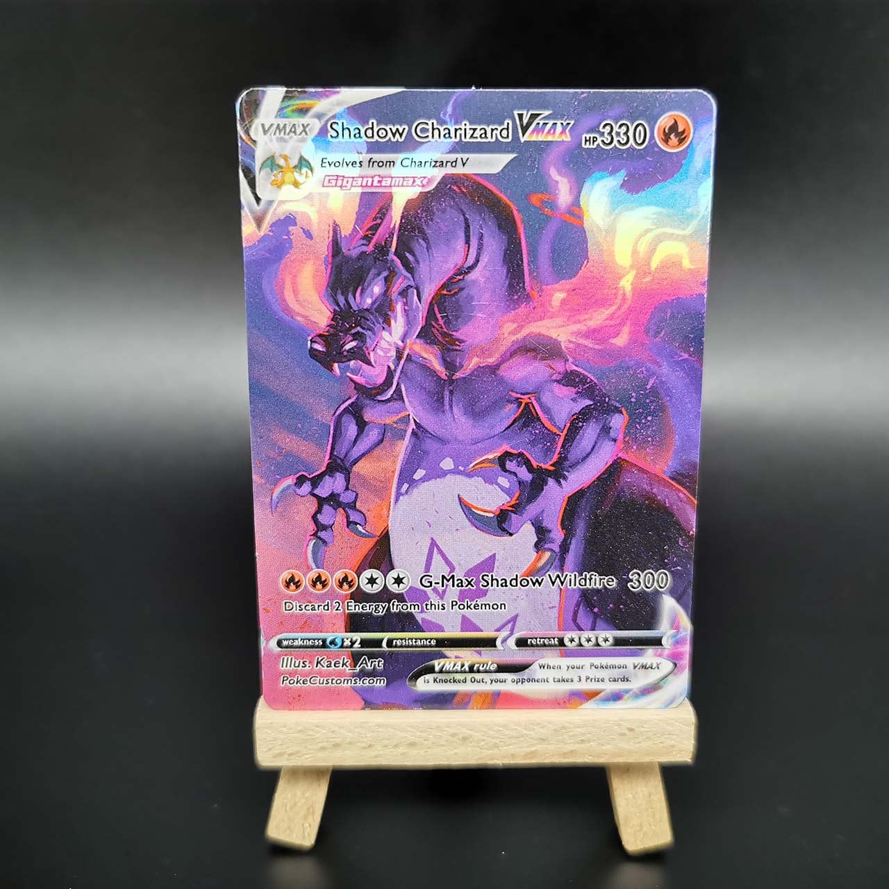 Charizard Vmax Shadow Charizard Vmax Custom Pokemon Card Etsy