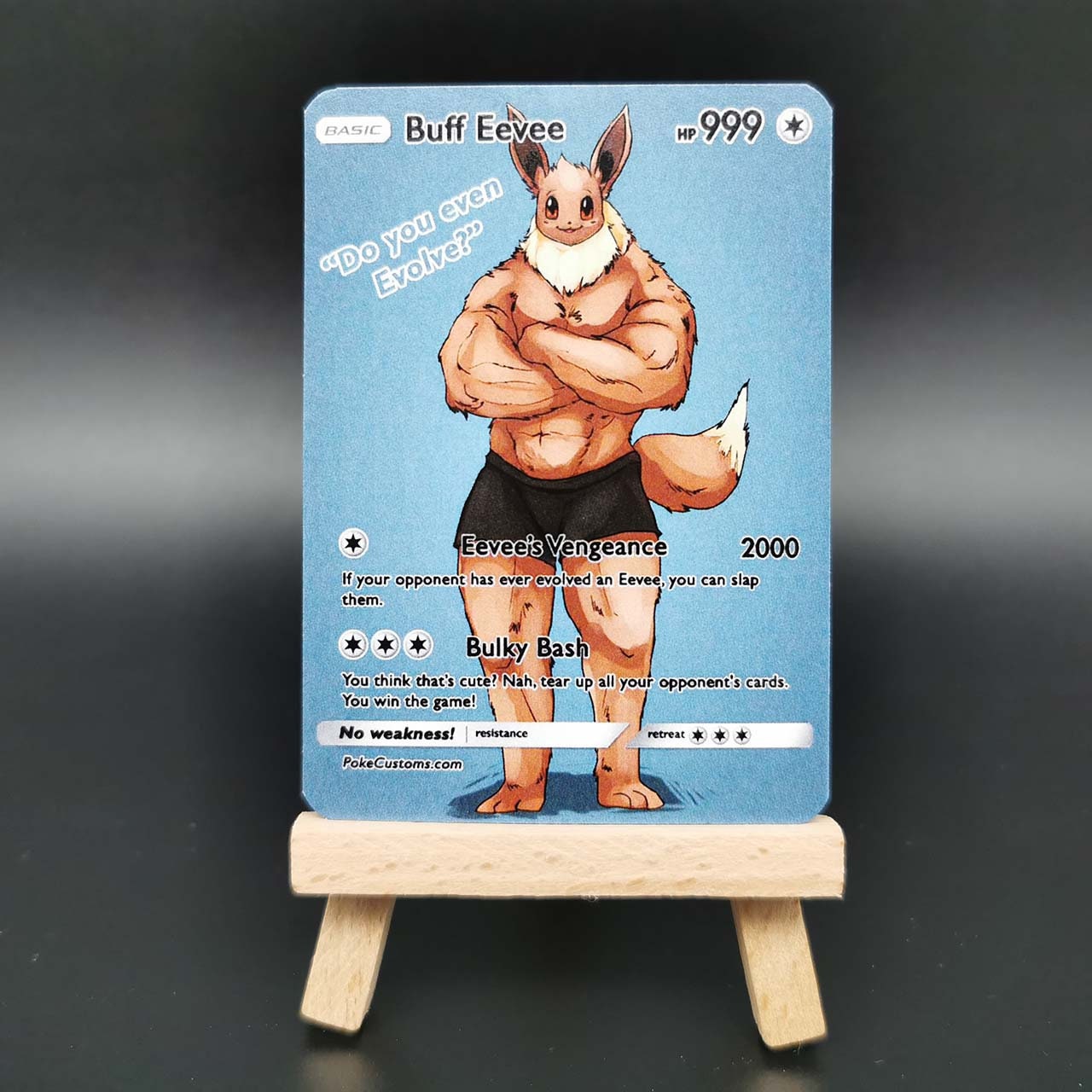 Buff Eevee Custom Pokemon Card | Etsy