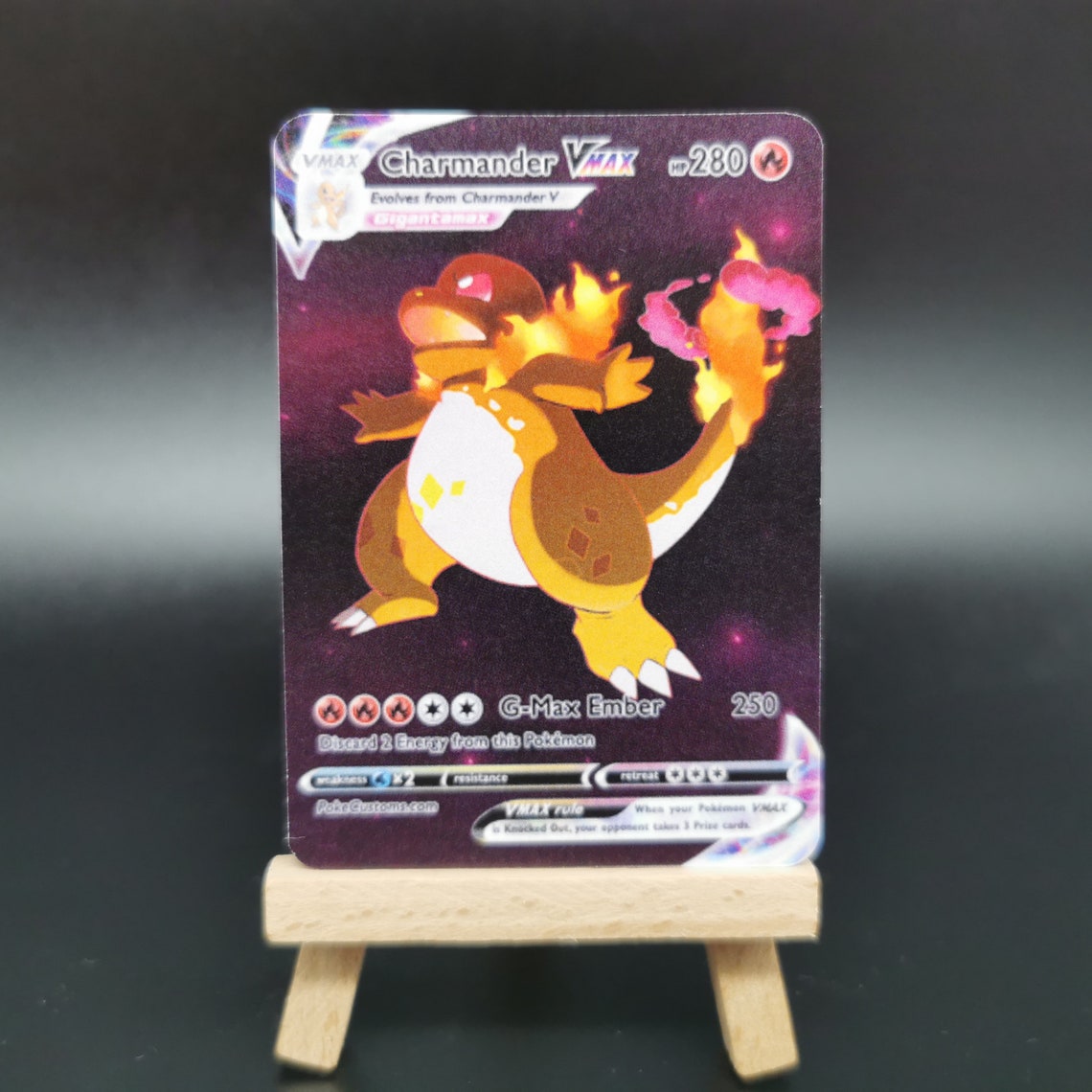 Charmander VMax Custom Pokemon Card | Etsy