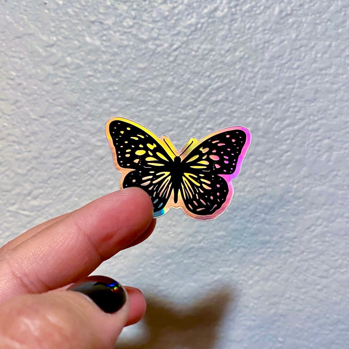Holographic Butterfly Sticker - Etsy UK