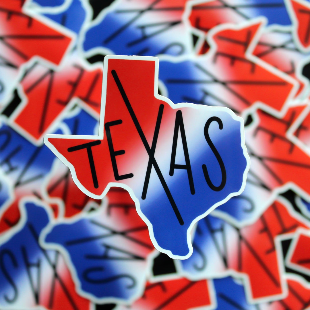 Texas TX Lone Star State Sticker Vinyl Decal - Etsy