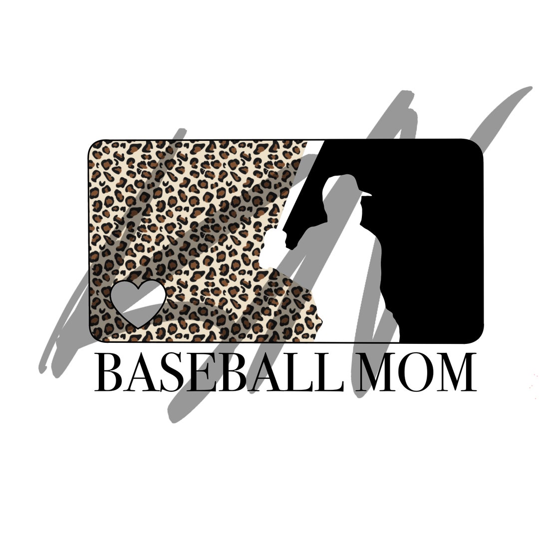Baseball Mom Cheetah Print Includes With 'mom' and Without. Digital ...