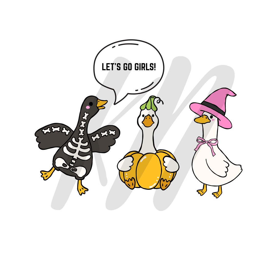 Geese Duck Halloween | Halloween PNG | Halloween Design | Printable ...