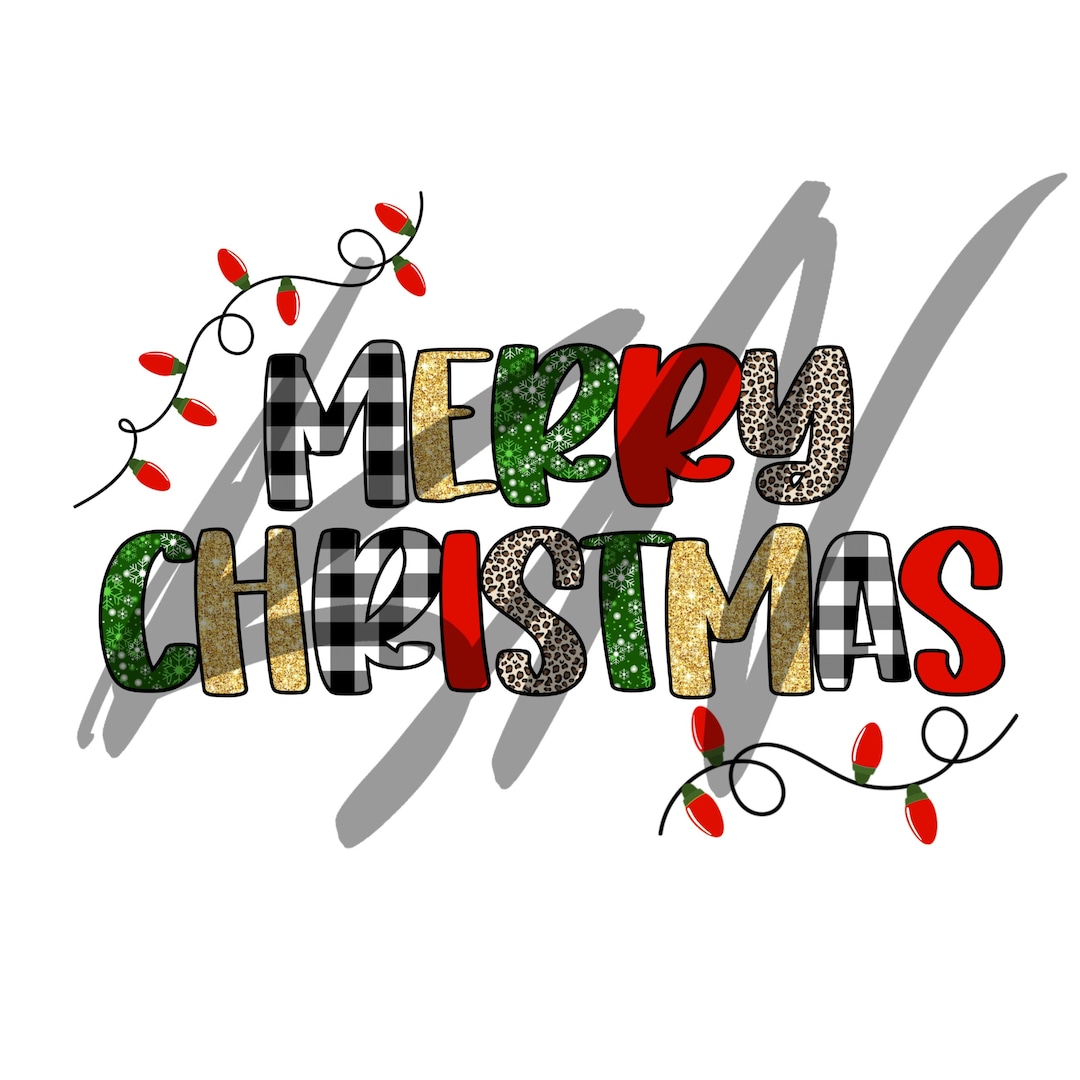 Merry Christmas, Pattern, Digital Download - Etsy