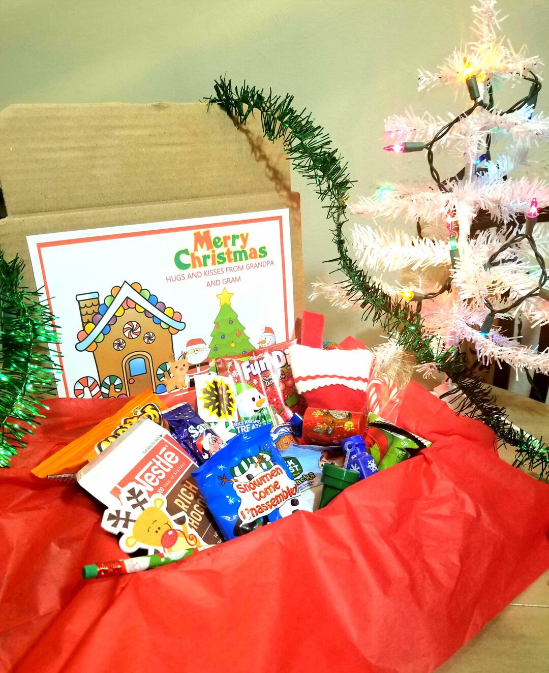 Christmas Surprise Box - Candy and Goodies - Holiday Care Package ...