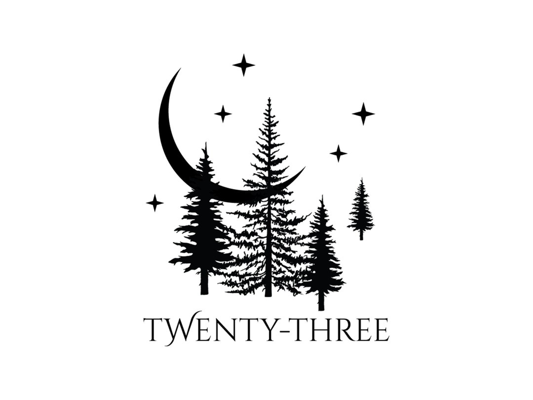 Crescent Moon and Forest Chapter Number Set - Chapter Graphics for Self ...