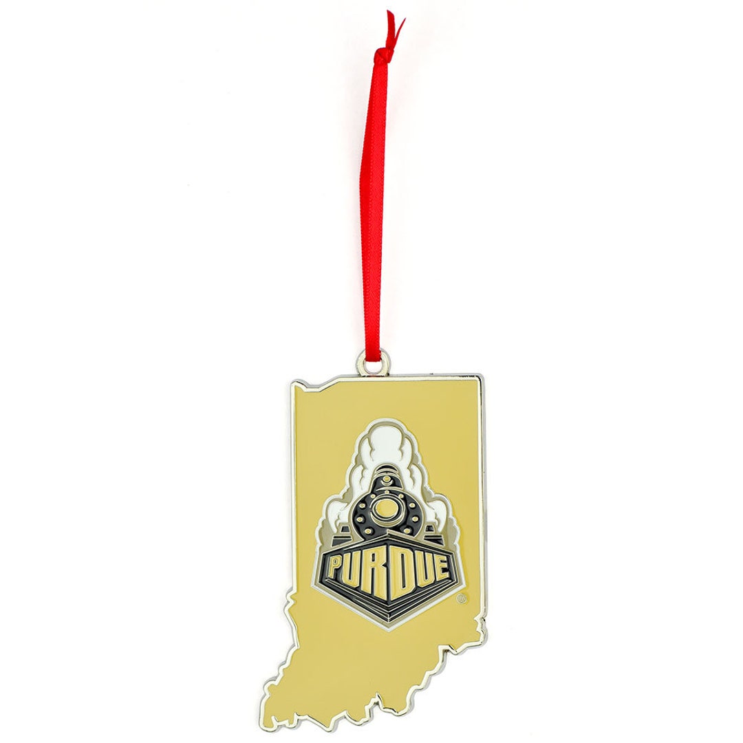 Purdue Boilermakers State Shape Metal Christmas Ornament - Etsy