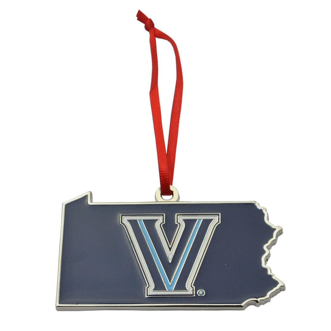 Villanova Wildcats State Shape Metal Christmas Ornament - Etsy
