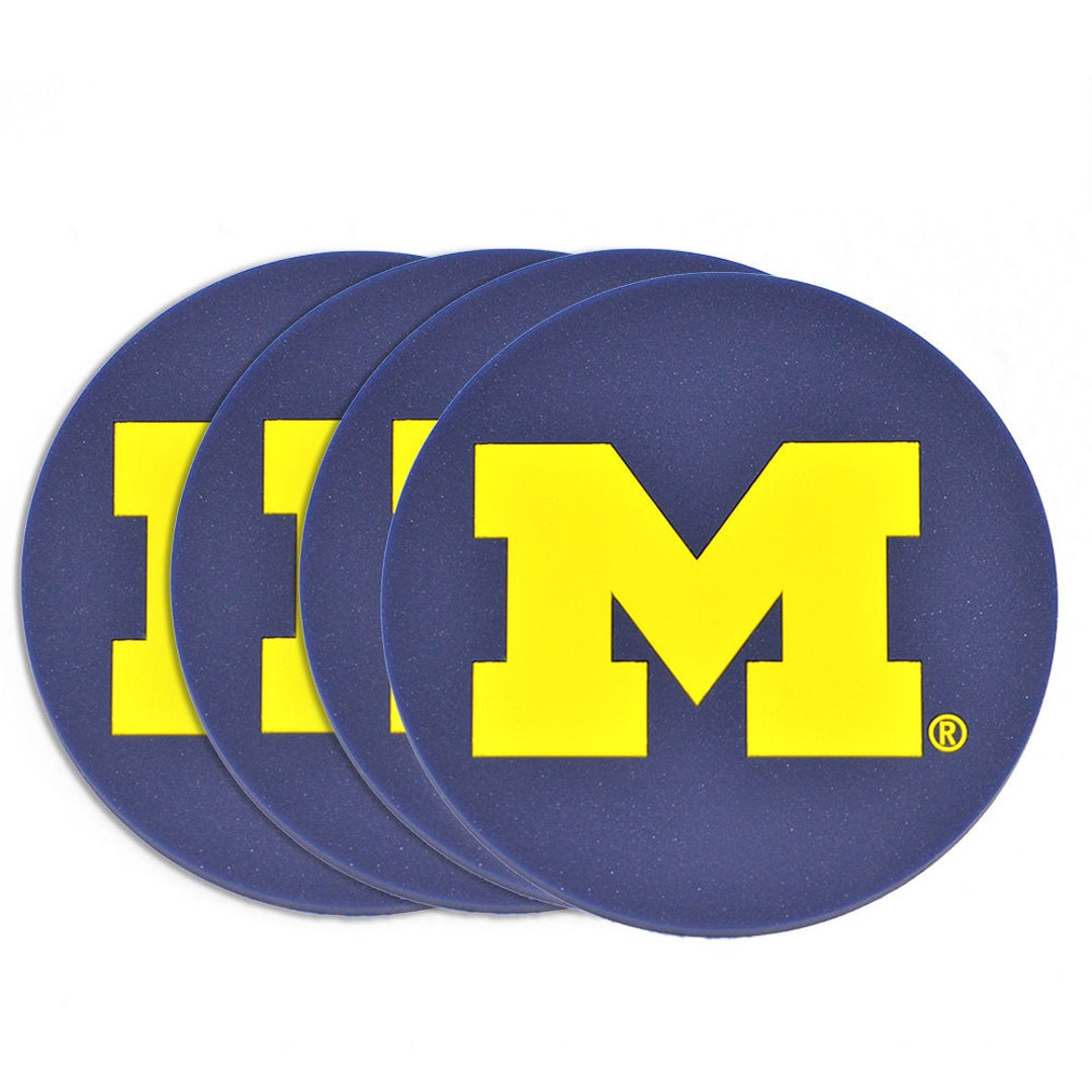 Michigan Wolverines 4-pack PVC Coasters - Etsy