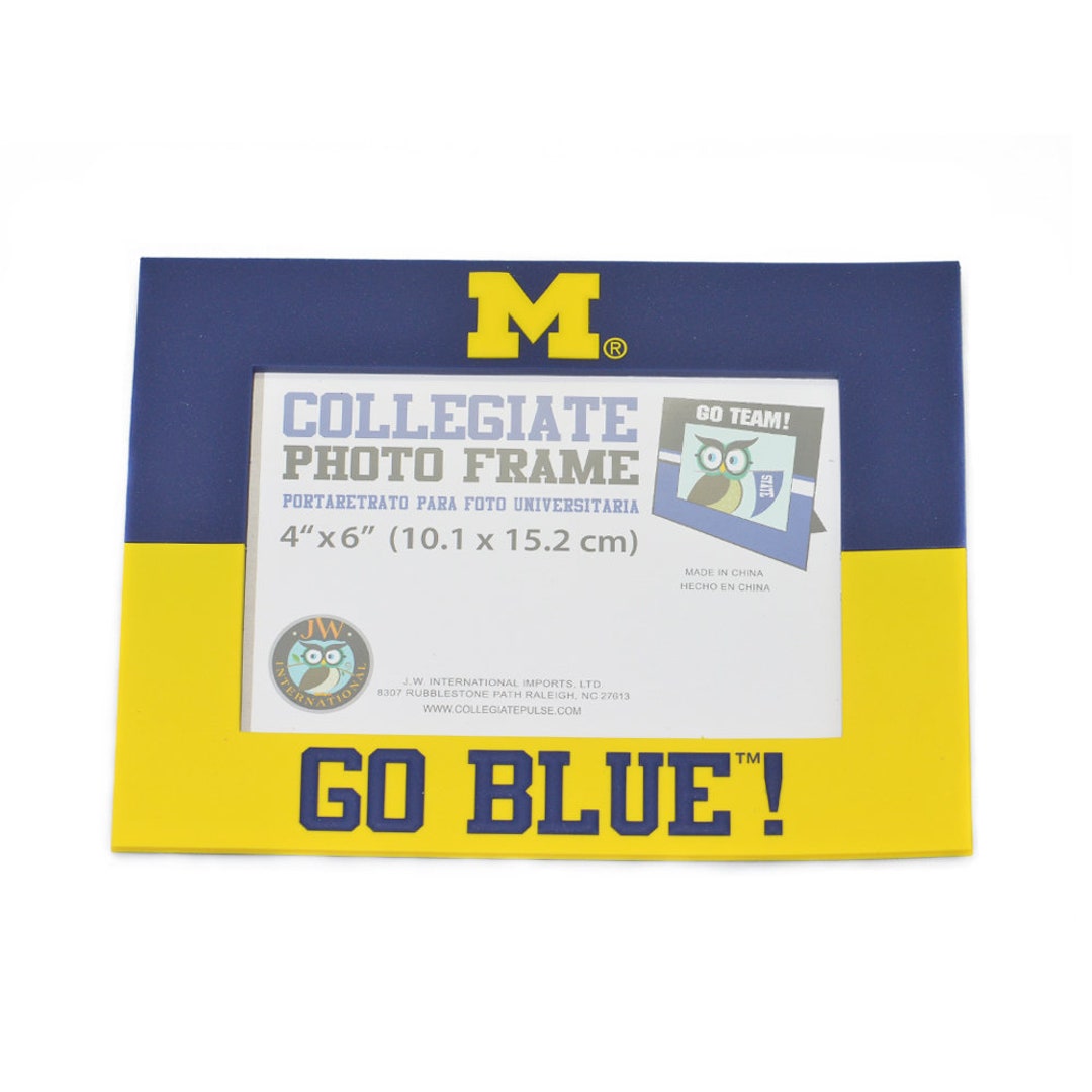 Michigan Wolverines PVC Photo Frame, Holds 4"x6" Pictures - Etsy
