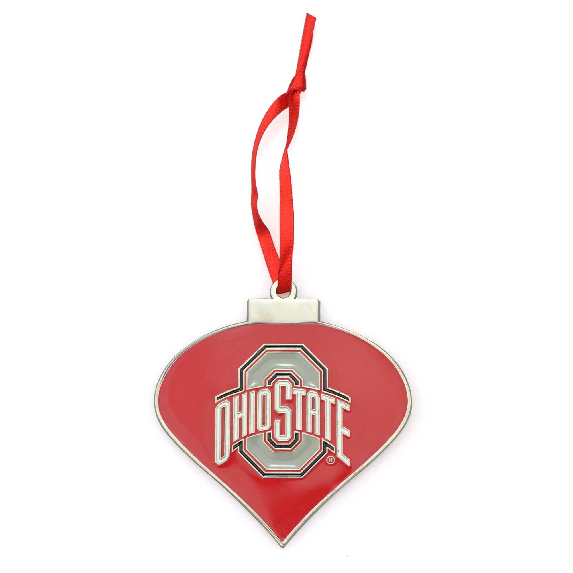 Ohio State Buckeyes NCAA Heart Christmas Metal Ornament - Etsy
