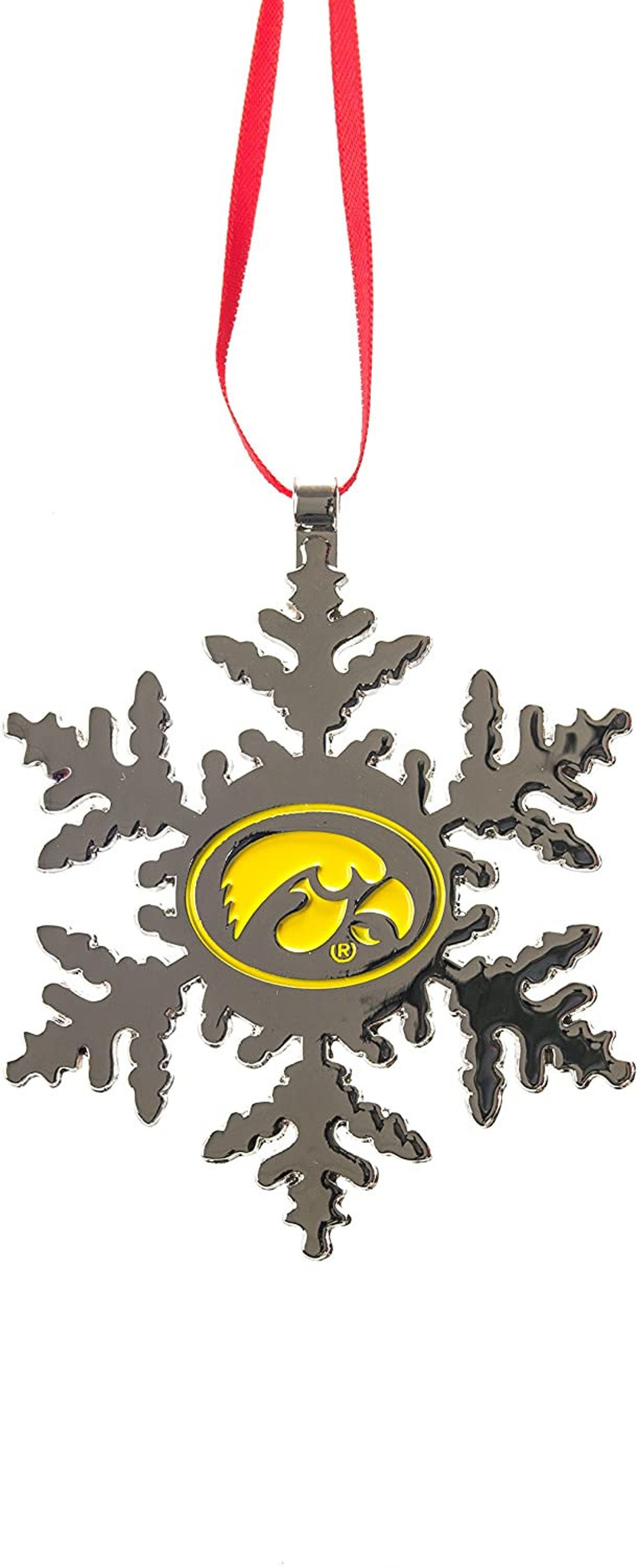 Iowa Hawkeyes Snowflake Christmas Ornament - Etsy