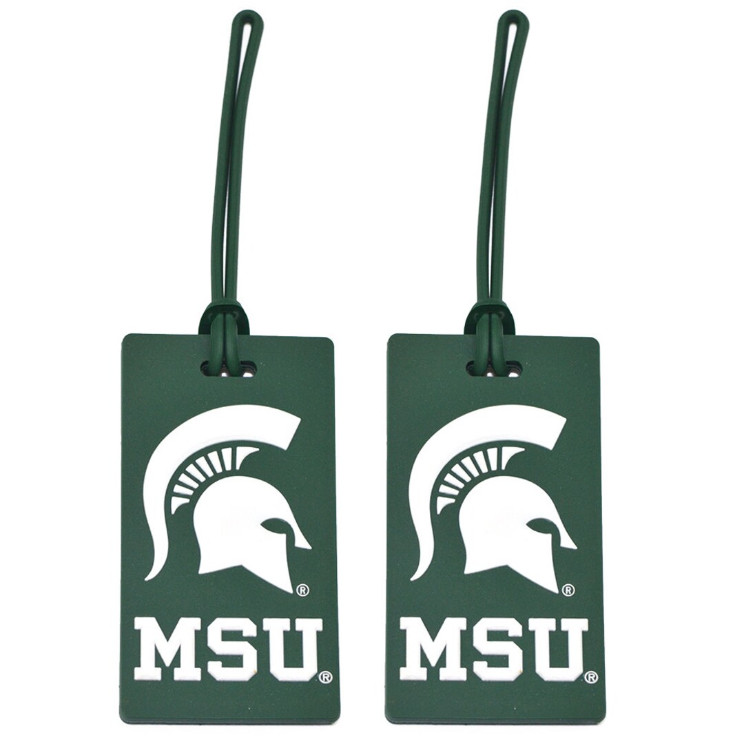 Michigan State Spartans (MSU) Pack of 2 PVC Luggage Tags - Etsy
