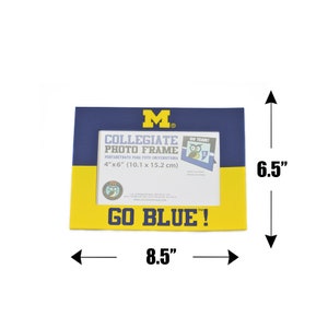 Michigan Wolverines PVC Photo Frame, Holds 4"x6" Pictures - Etsy