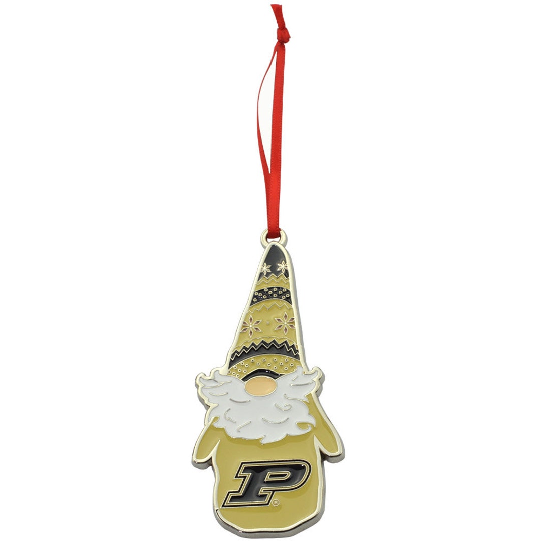 Purdue Boilermakers Gnome Metal Christmas Ornament - Etsy