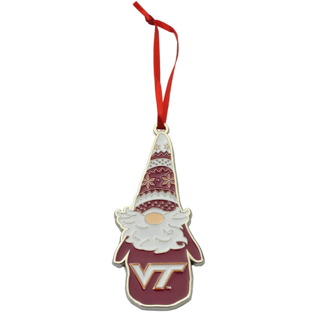Virginia Tech Hokies Gnome Metal Christmas Ornament - Etsy