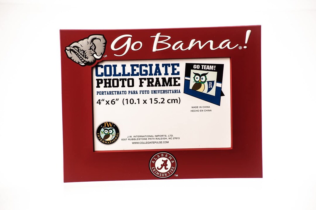 Alabama Crimson Tide PVC Photo Frame, Holds 4"x6" Pictures - Etsy