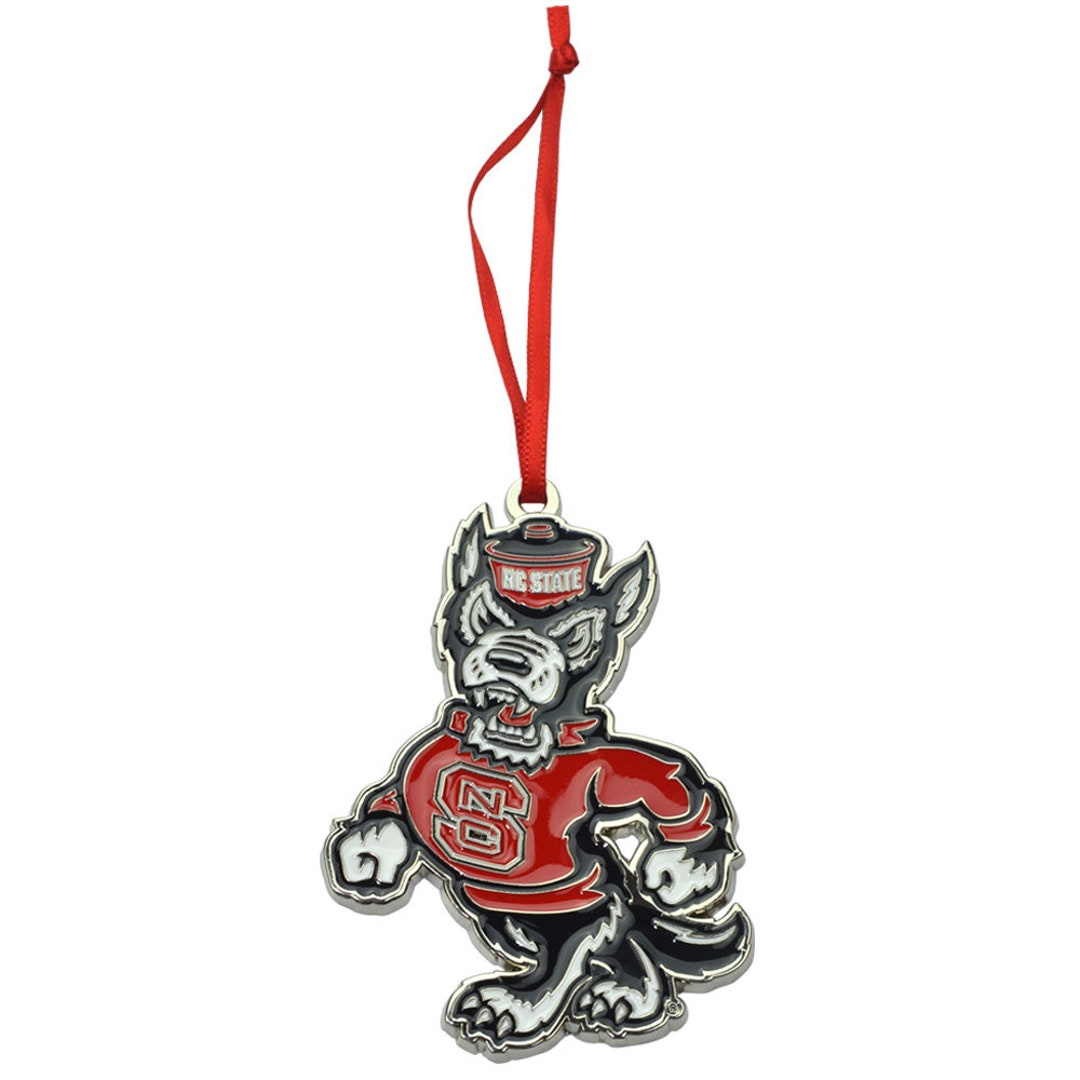 NC State Wolfpack Strutting Wolf Metal Christmas Ornament - Etsy