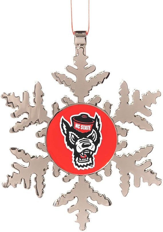 NC State Wolfpack Wolf Head Snowflake Christmas Ornament - Etsy