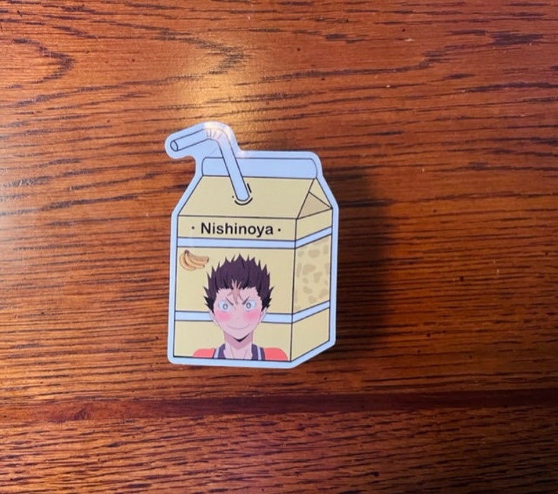 Volleyball Anime Milk Stickers - Etsy