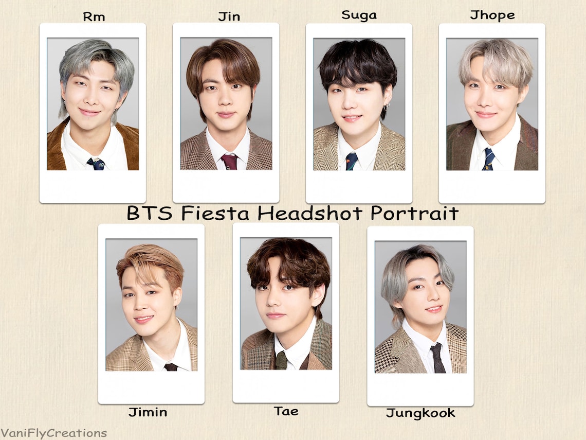 BTS Fiesta Headshot Portrait / Real Fujifilm Instax Prints / | Etsy
