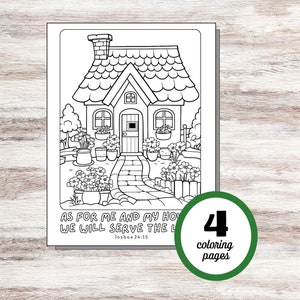 Christian Coloring Pages, Home & Family Theme, Kid's Coloring, Sunday ...