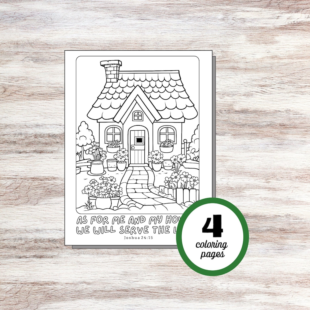 Christian Coloring Pages, Home & Family Theme, Kid's Coloring, Sunday ...