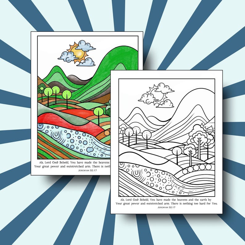 Bible Verse Coloring Pages: Christian Scripture, Spring Theme (PDF) - Etsy