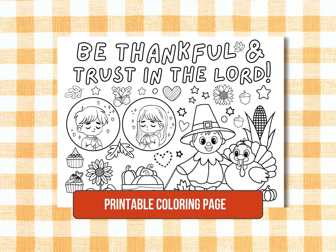 Printable Thanksgiving Coloring Page, Bible Verse Coloring Sheet ...