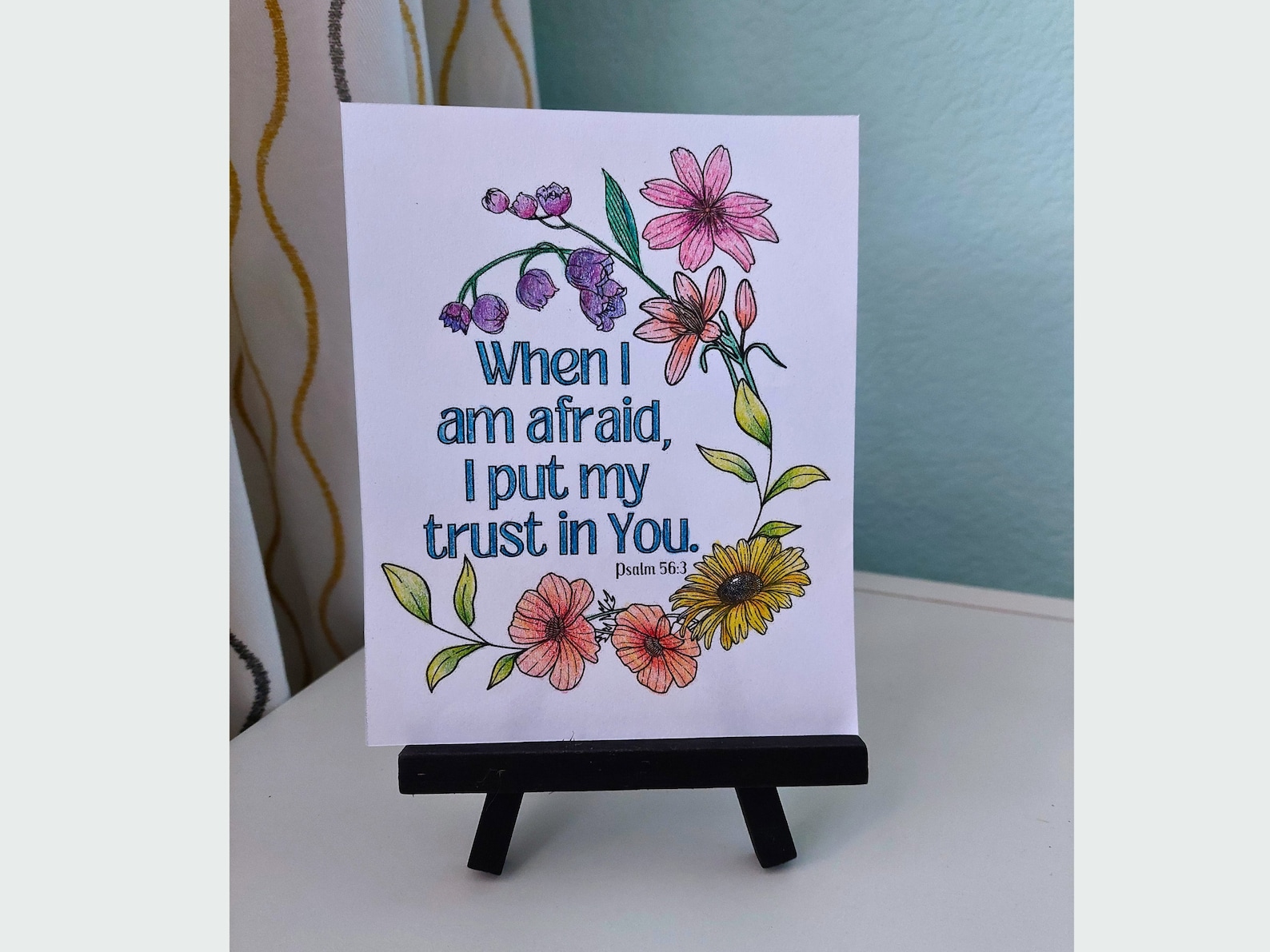 Printable Psalms Set 2 Scripture Coloring Cards, Bible Verse Cards ...