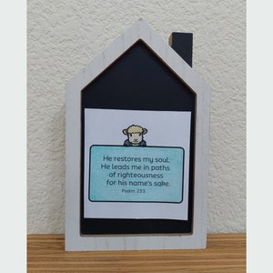 Psalm 23 Scripture Card Printable, Bible Memory Verse Cards, Kid's ...