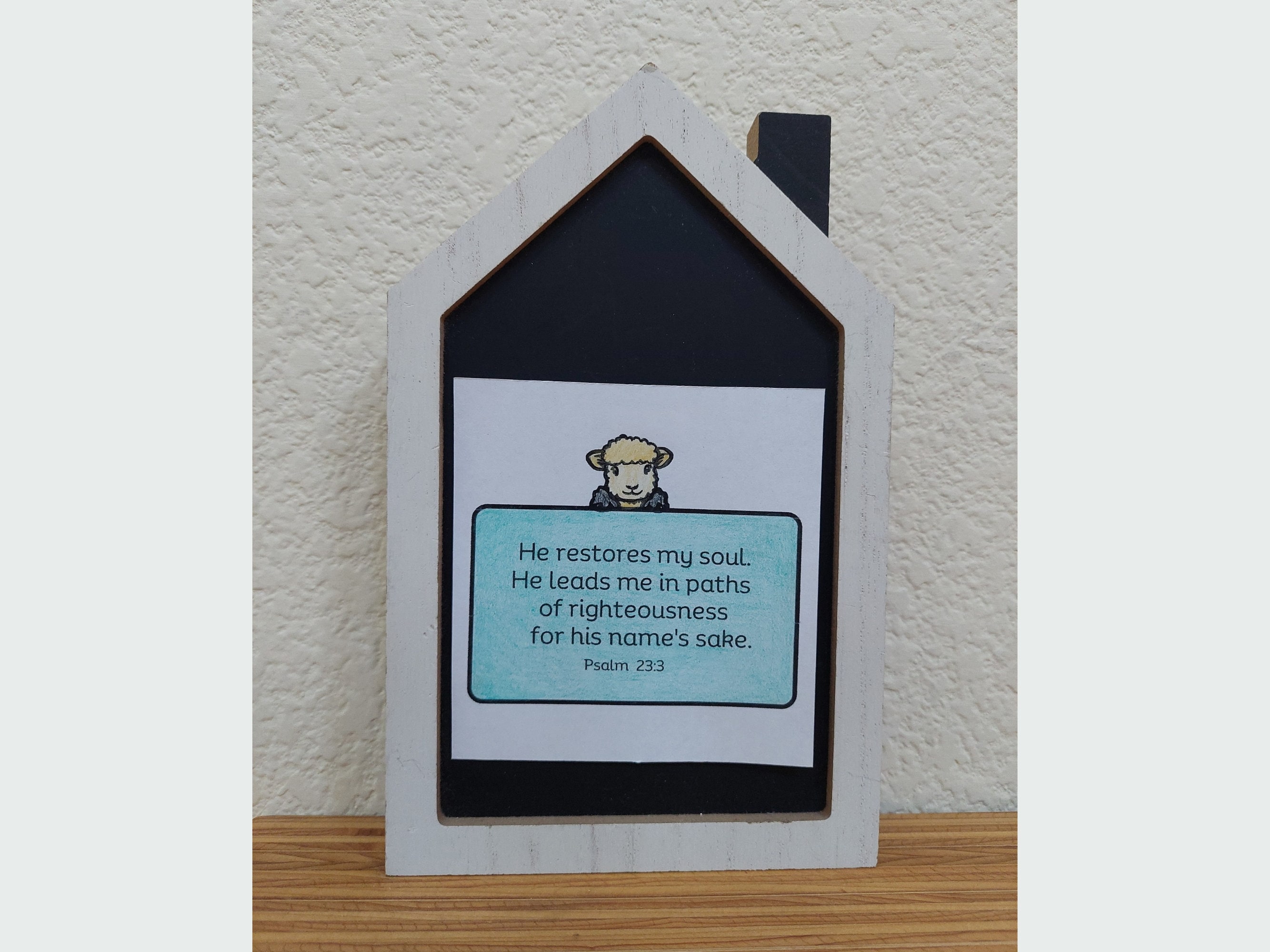 Psalm 23 Scripture Card Printable, Bible Memory Verse Cards, Kid's ...