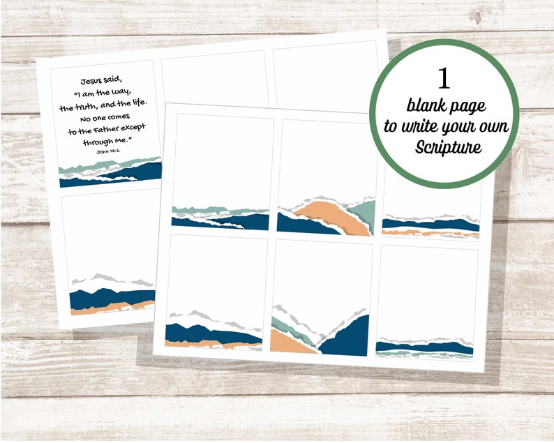Printable Bible Verse Cards: Scripture Memory (PDF Download) - Etsy