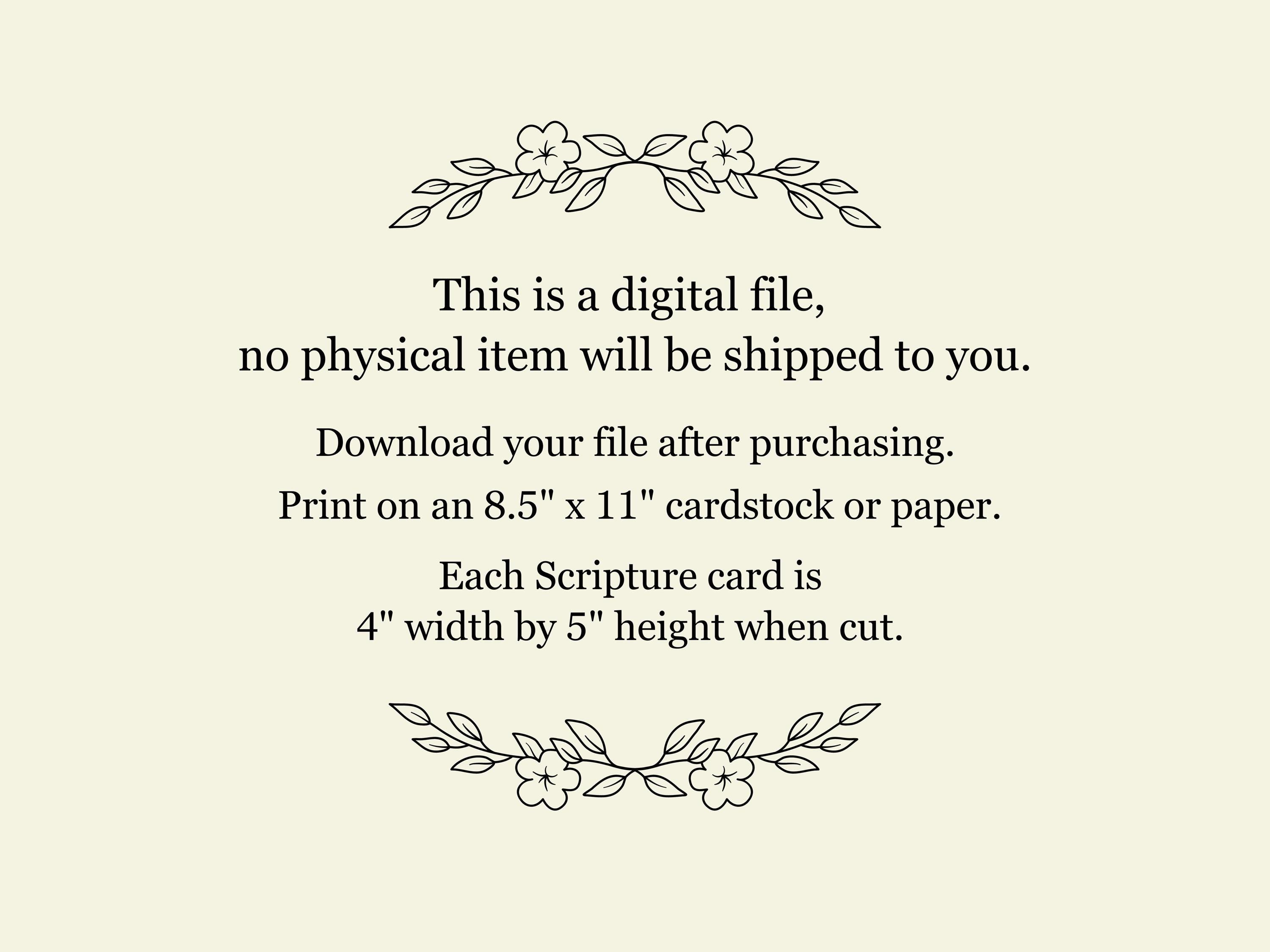 12 Printable Scripture Coloring Cards, Bible Verse Cards to Color ...