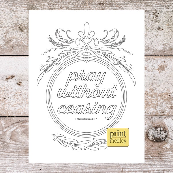 Pray Without Ceasing - Etsy UK