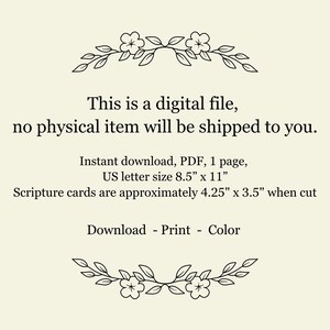 Psalm 23 Scripture Card Printable, Bible Memory Verse Cards, Kid's ...