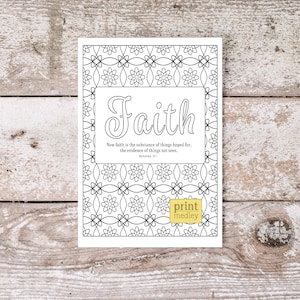 3 Printable Bible Verses Coloring Pages, Love, Hope, Faith ...
